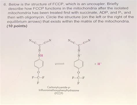 [solved] 6 Below Is The Structure Of Fccp Which Is An Uncoupler