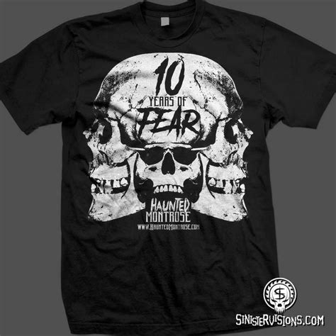 Sinister Visions T Shirt Design For Haunted Houses Haunted