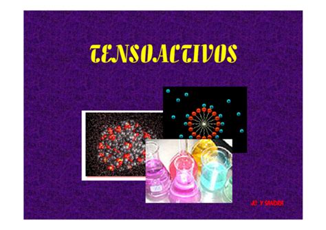 Pdf Tensoactivos