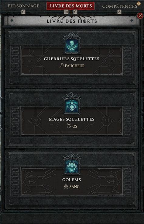 Diablo 4 saison 2 Build Necromancien Invocation compétences