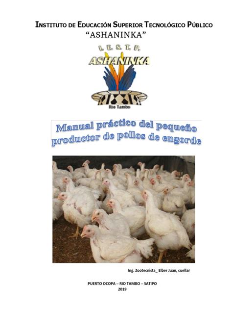 Manual Práctico Del Productor De Pollos De Engorde Ashaninka Pdf