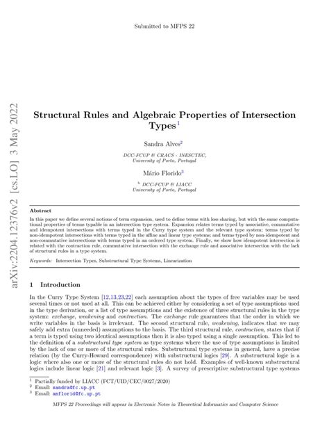 Structural Rules And Algebraic Properties Of Intersection Types Deepai