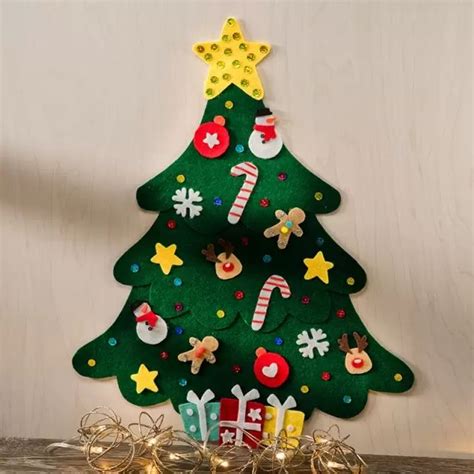 Manualidades Navideñas árbol De Navidad Para Pared Con Patrones