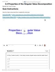 Properties Of Singular Value Decomposition Understanding Rank Course Hero