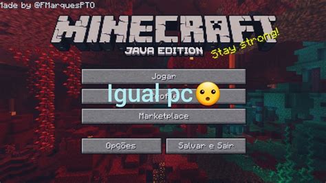 Como Deixar Seu Mcpe Igual Minecraft De Pc YouTube