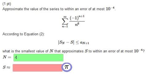 solved approximate the value of the series to within an