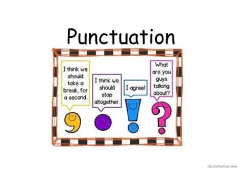 24 Punctuation English Esl Powerpoints