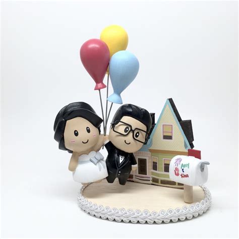 Flying Up Wedding Cake Topper Custom Unique Sculpture Toppers