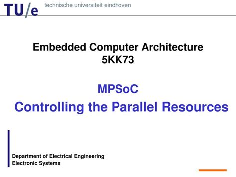 ppt embedded computer architecture 5kk73 mpsoc powerpoint