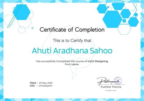 Ahuti Aradhana Sahoo On Linkedin Coursecompletion Lernx Uxdesign