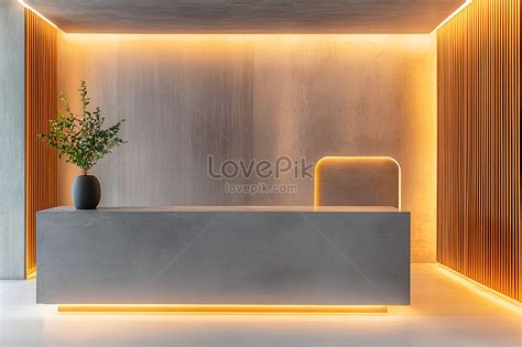 현대적인 미니멀 스타일 리셉션 공간 디스플레이 사진 무료 다운로드 Lovepik