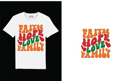 Premium Vector Retro Faith T Shirt Design