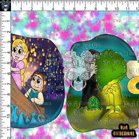 Tangled Cuties Regular Scale Border Kanda Custom Fabrics