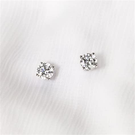 2 Carat Lab Grown Diamond Stud Earrings