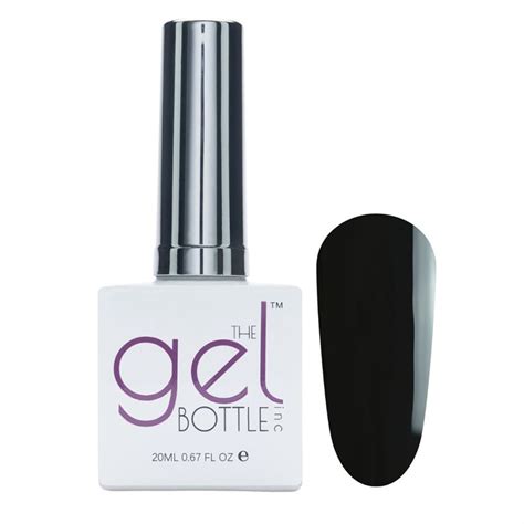 The Gelbottle Inc Gel Polish 20ml Jet Black The Gelbottle Gel