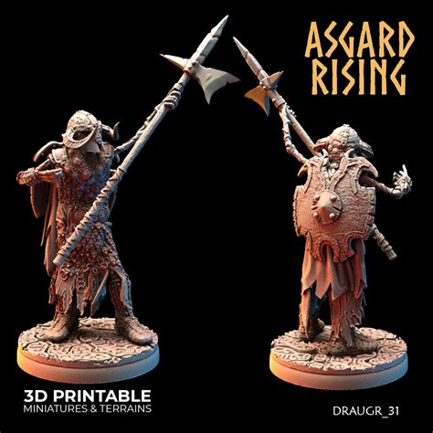 Draugr Phalanx 31 Asgard Rising Wargaming Dandd Dnd Dungeon Artifacts
