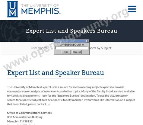 All Vulnerabilities For Memphis Edu Patched Via Open Bug Bounty