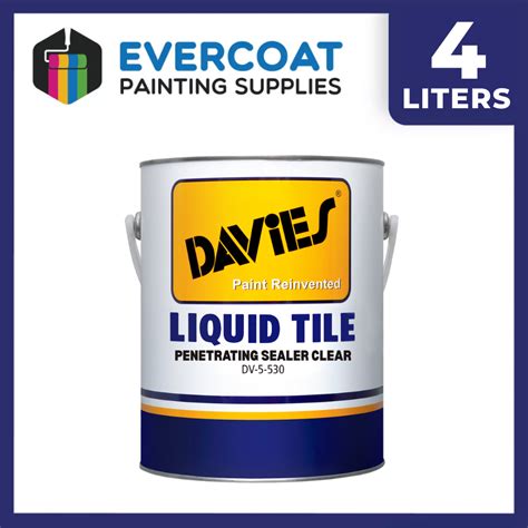 Davies Liquid Tile 100 Acrylic Solvent Based Sealer 4l Wall Coating