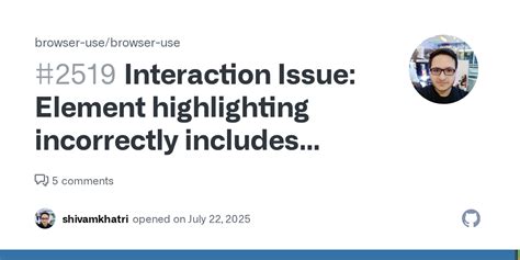 Interaction Issue Element Highlighting Incorrectly Includes Iframe
