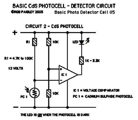 Sensor Schematic Photocell Sensor Circuit
