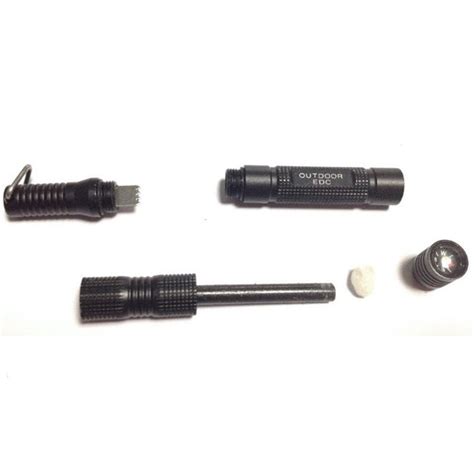 New Fire Starter Waterproof Flintstone Cnc Magnesium Bar Orange — G Military