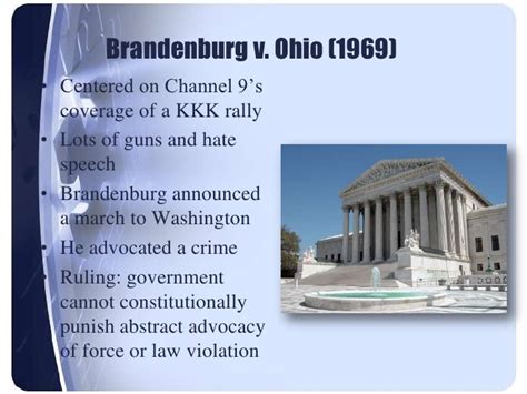 Landmark First Amendment Cases