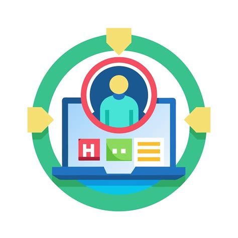hr software icon simple hr software colored flat icon premium ai
