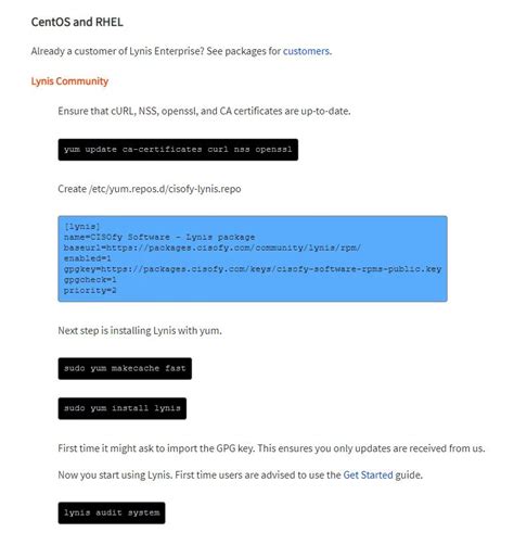 Centos7下使用开源安全审计工具lynis 腾讯云开发者社区 腾讯云