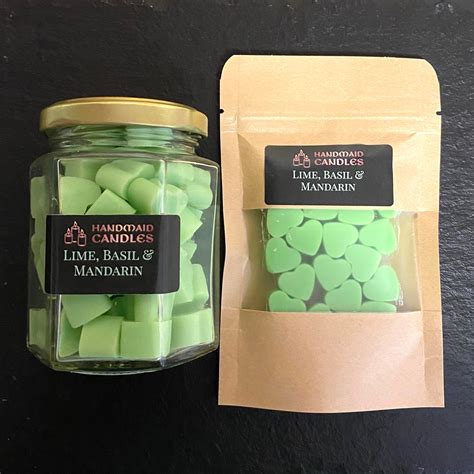 Lime Basil And Mandarin Wax Melts Soy Wax Melts Summer Wax Etsy