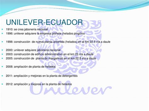 Ppt Unilever Ecuador Powerpoint Presentation Free Download Id6395532