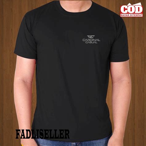 Jual Baju Kaos Pria Wanita Lengan Pendek Baju Kaos Cardinal Casual