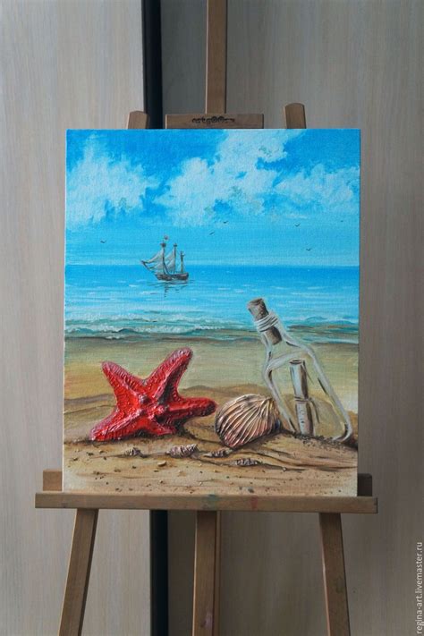 На берегу моря | Картины, Искусство, Краска