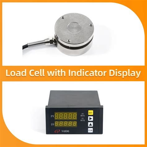 Load Cell Sensor With Indicator Display Weighing Pressure Sensor 10kg 20kg 50kg 100kg 200kg 1t