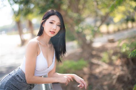 Asian Model Women Long Hair Dark Hair 3280x2188 Wallpaper