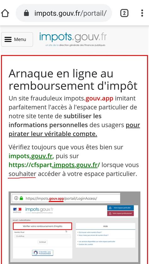 FinancesPubliquesFr on Twitter arnaque phishing impôts ATTENTION L impots gouv