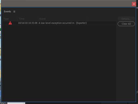 Solved Premiere Cc 2019 Low Level Exception Occurred In Adobe