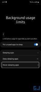 Ways To Add Or Remove Sleeping Apps In Samsung One Ui Gadgets To Use