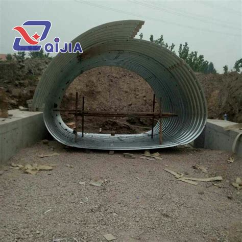 装配式钢波纹板拱形结构 马蹄形波纹管涵规格型号全 电话咨询 阿里巴巴