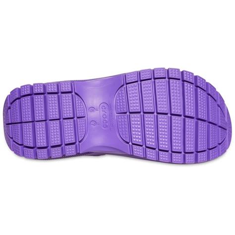 Sandália Crocs Classic Mega Crush Sandal Neon Purple