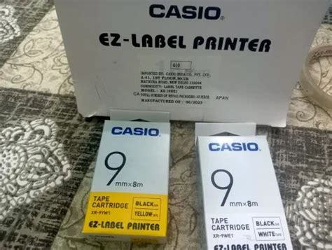 Laminated Casio Label Printer Tape Cartridge Model Name Number 6mm