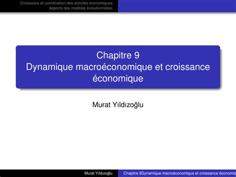 Chapitre Dynamique Macro Conomique Et Croissance Conomique