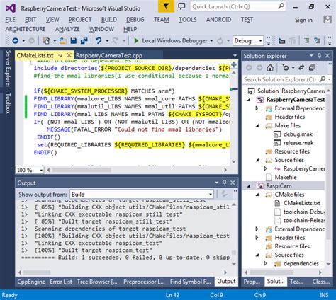 Using Raspberry Pi Camera From C Programs With Visual Studio VisualGDB Tutorials