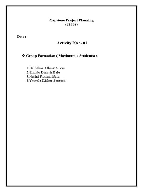 Capstone Project Planning 2 Pdf Computer Network System