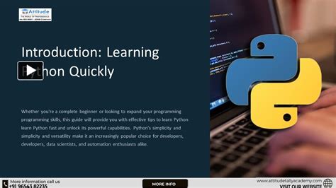 Learn Python Quickly Presentation Free To Download