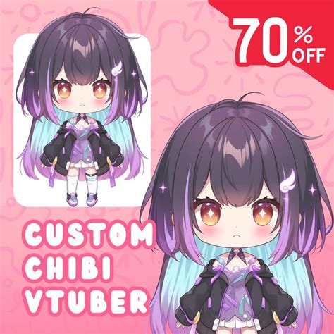 Custom Chibi Vtuber Live2d Chibi Vtuber Fully Rigged Ready To Use