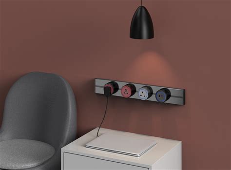 Power Track Socket System With Concealed Table Outlet China Track