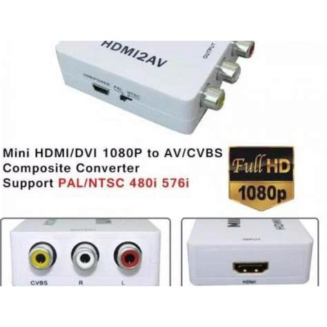 Jual HDMI To AV RCA Converter Adapter HDMI To AV RCA Converter Adapter Shopee Indonesia