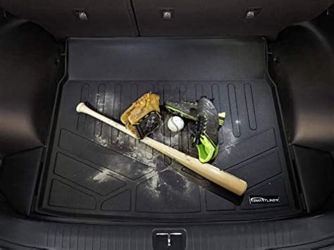 SMARTLINER All Weather Custom Fit Cargo Trunk Liner Floor Mat Behind 2nd Row Seat Black For 2014