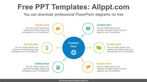 6 Circles Powerpoint Diagram Template