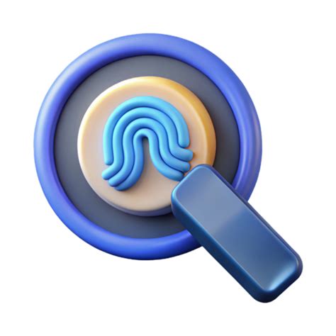 Secure Digital Identity Verification Fingerprint Scan 56410643 Png